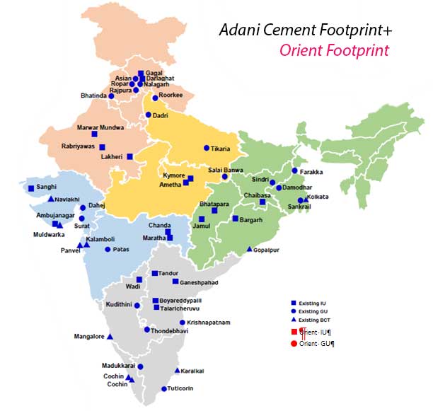 Adani acquires Orient Cement at INR 8,100 crore equity value